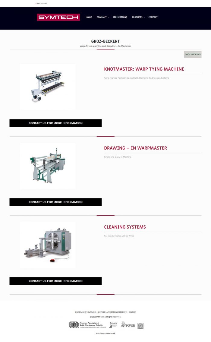 Responsive Website Development for SYMTECH