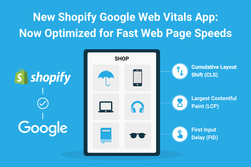 New Shopify Google Web Vitals App: Now optimized for fast web page speeds